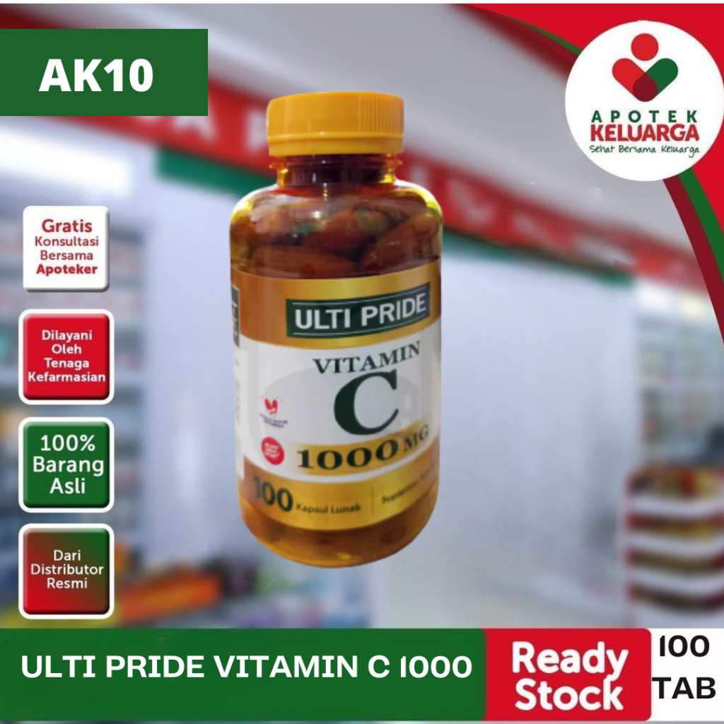 Jual ULTIPRIDE VITAMIN C 1000 ISI 30 CAPS #MENJAGA KESEHATAN KULIT ...