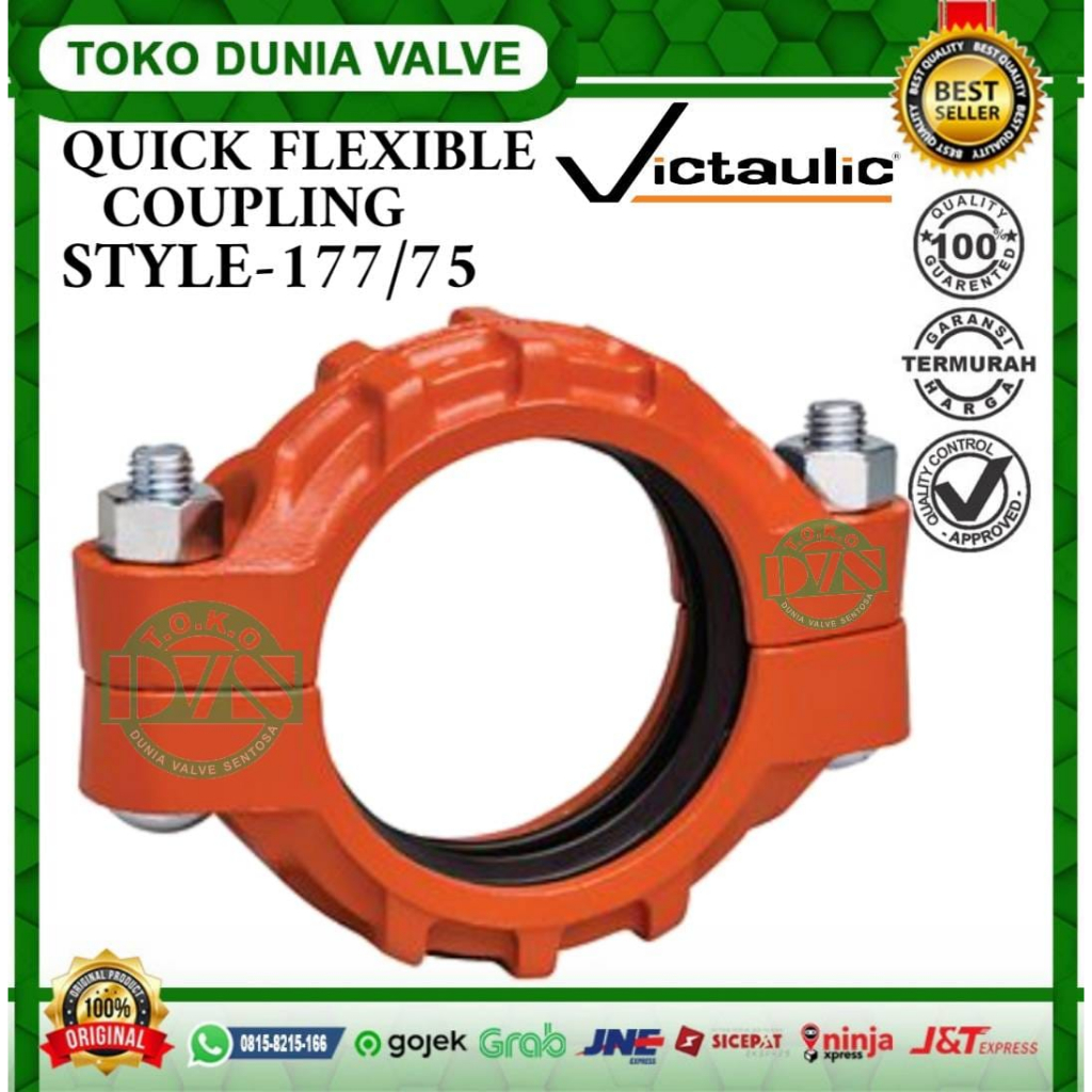 Jual QUICK FLEXIBLE KOPLING STYLE 177/75 - 2 VICTAULIC ORIGINAL | Shopee Indonesia