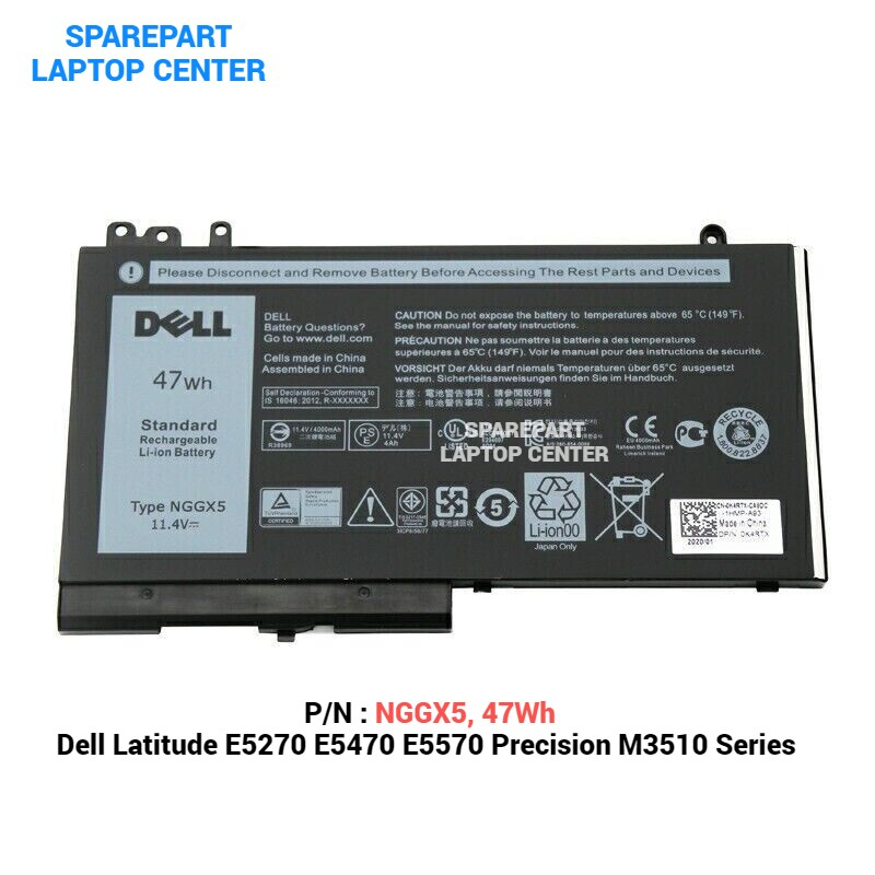 Jual Baterai Dell Latitude E5270 E5470 E5570 Precision M3510 Series ...