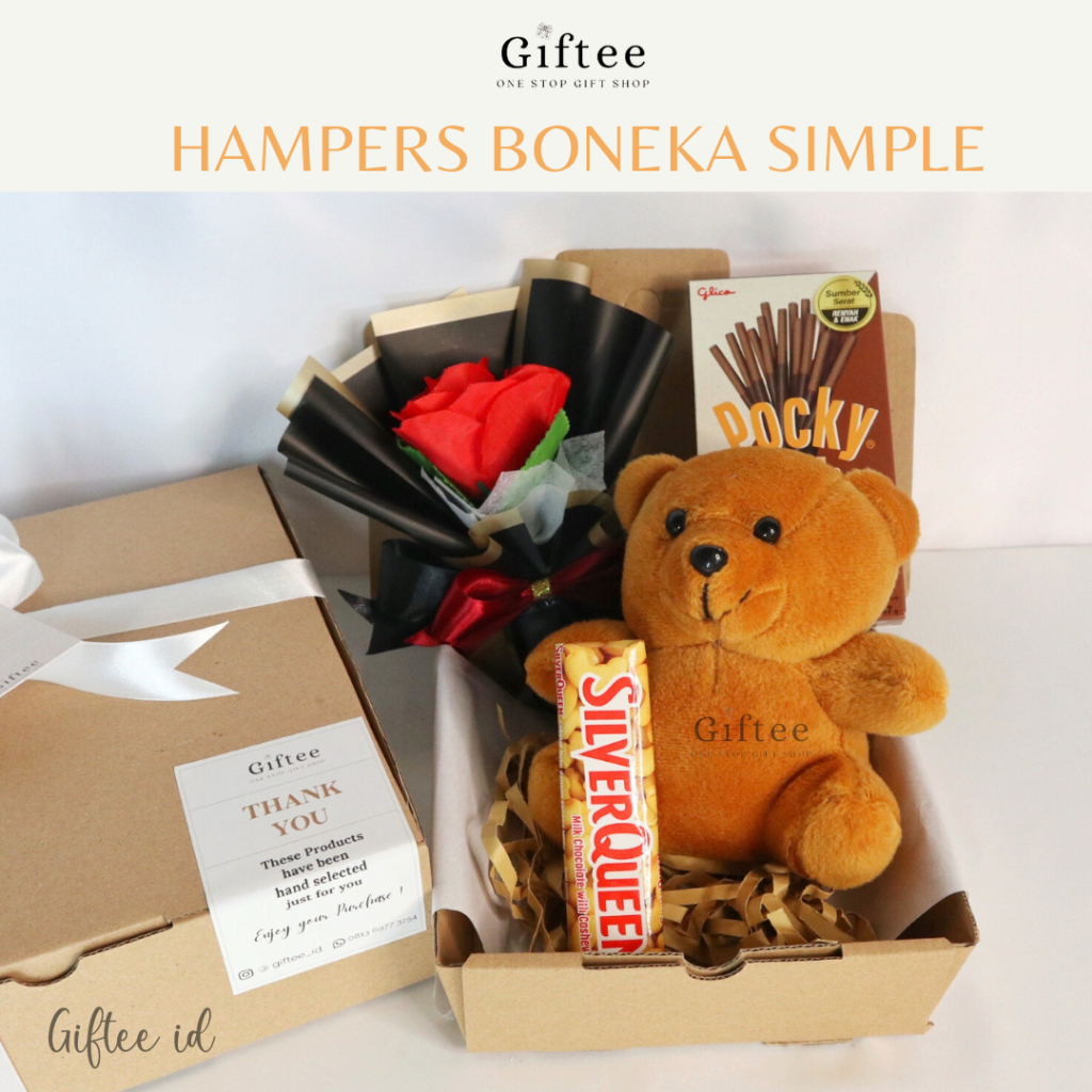 Jual HAMPERS BONEKA SIMPLE COKELAT BUNGA SNACK KADO VALENTINE HADIAH ...