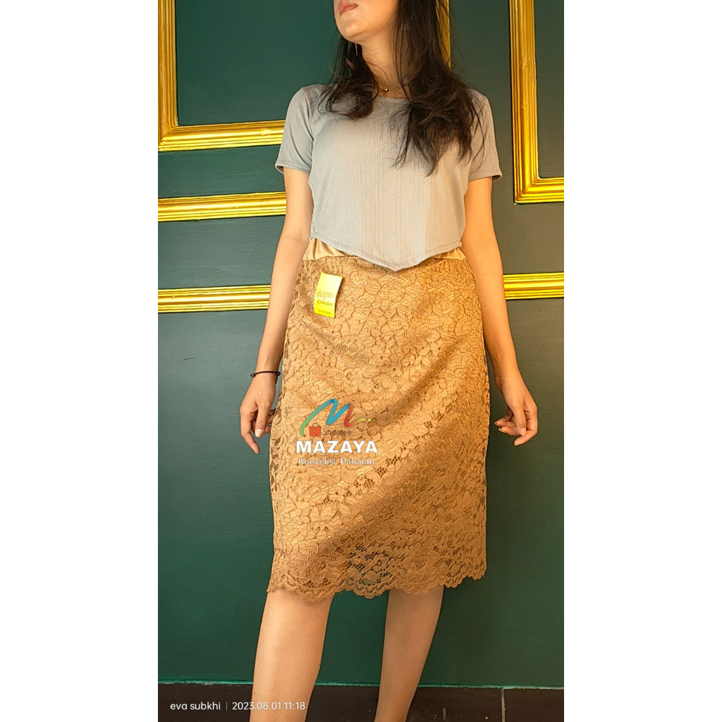 Jual ROK BRUKAT IMPORT PREMIUM BROKAT PENDEK WANITA LACE SKIRT PESTA ...