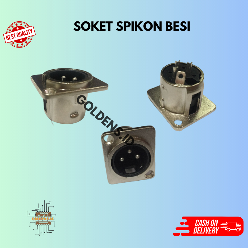 Jual SOCKET CANON MALE BODY BESI/ JACK SOKET BESI MURAH/ JEK SOKET BESI ...