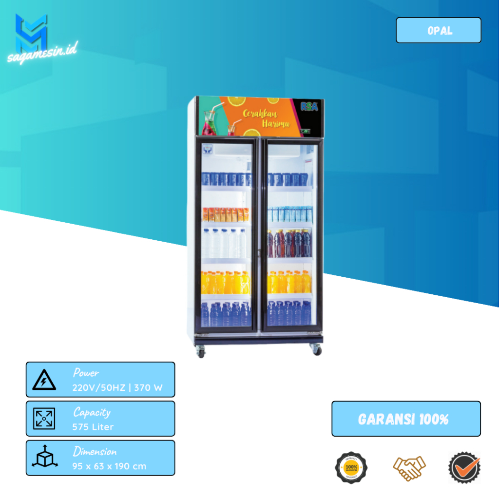 Jual Showcase RSA OPAL | JADE | AMETHYST | Display Cooler RSA ...