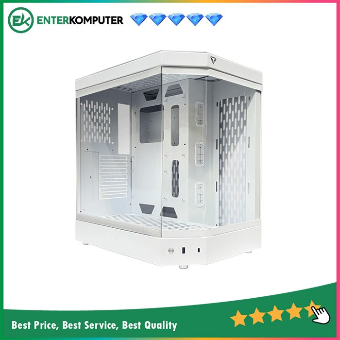 Jual PRIME H-[Y] V2.0 WHITE - MODERN AESTHETIC DUAL CHAMBER ATX CASE ...