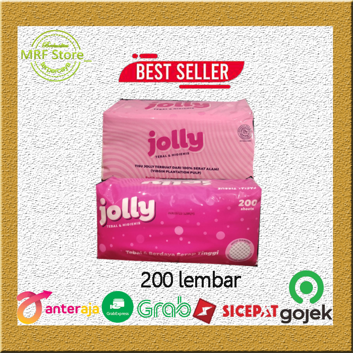 Jual Tisu Jolly//Tisu Wajah//Tisu Hotel isi 200 Sheet Terlaris | Shopee ...