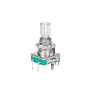 Jual EC16 Rotary Encoder Audio Potensiometer 5p shaft Plum Handle 15mm ...