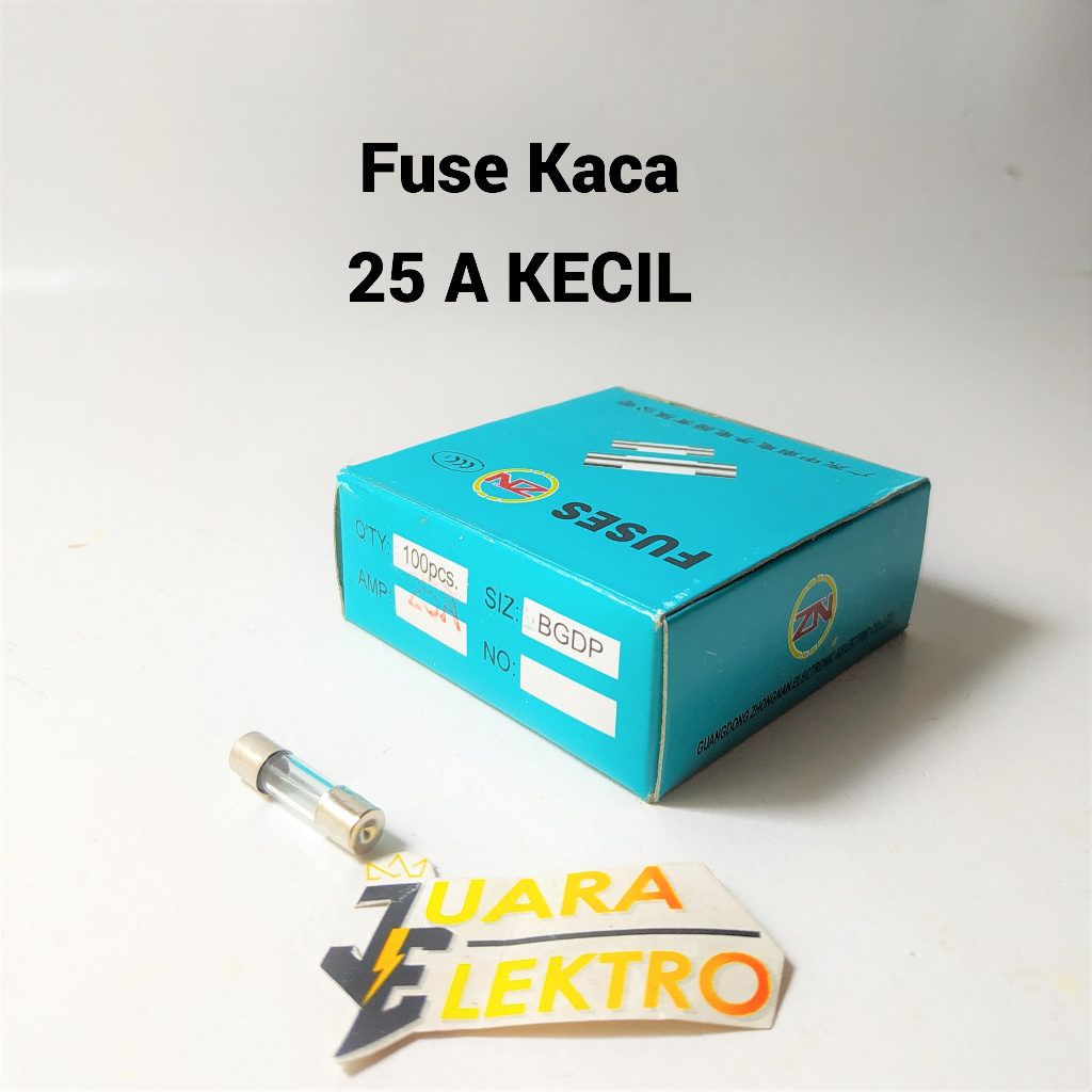 Jual (10 PCS) Fuse Kaca 1 Ampere - 25 Ampere Kecil (5x20mm) | Variasi ...