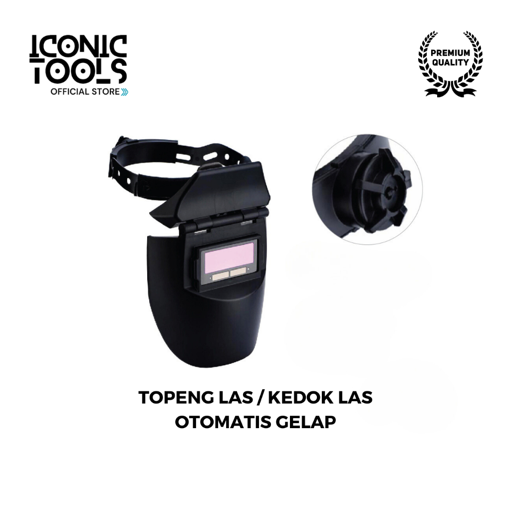 Jual Topeng Las / Kedok Las Otomatis Gelap / Welding Mask Masker Las ...
