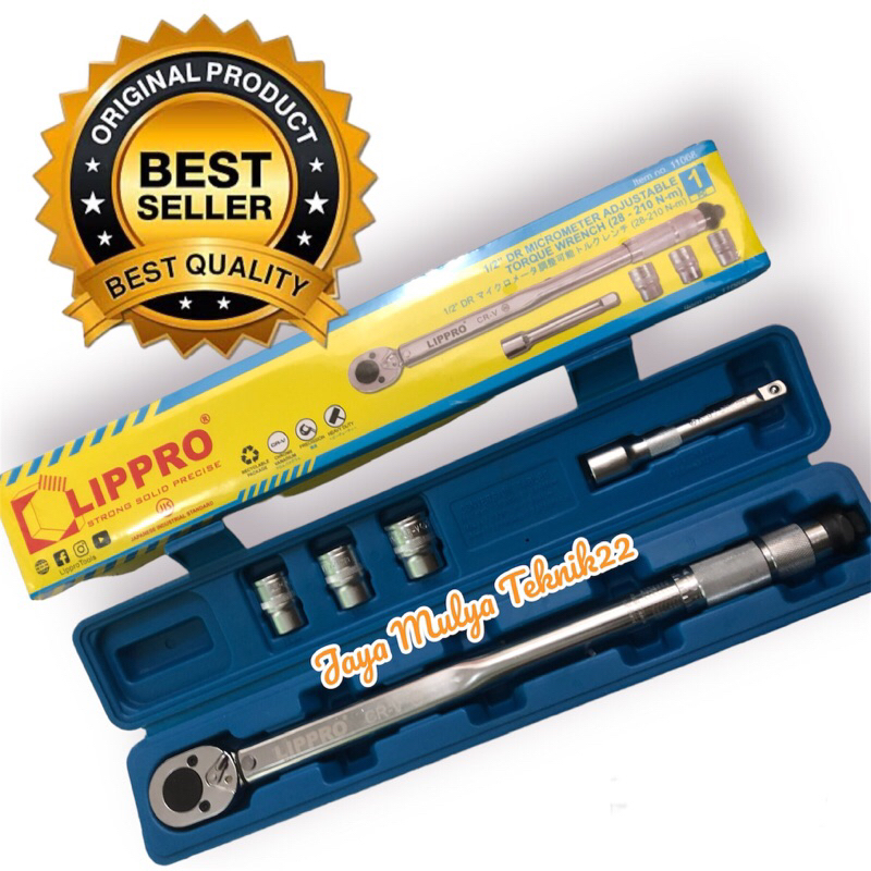 Jual KUNCI TORSI 28 - 210 NM kunci momen LIPPRO JAPAN ORIGINAL / TORQUE ...