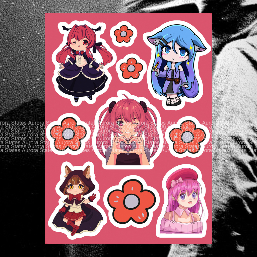 Jual Sticker Anime Chibi Girl | Stiker Anime Cute | Sticker Aesthetic ...