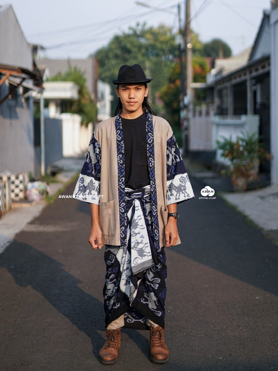 Jual Kimono Tenun Etnik Caraka Awanethniccraft | Shopee Indonesia