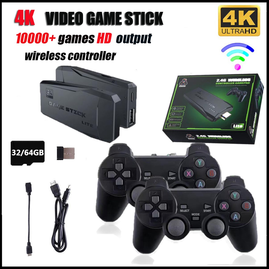Jual Game Stick M8 Retro Game Console Wireless Gamepad HDMI TV 10.000 ...