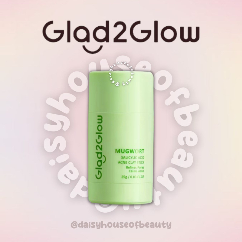 Jual Glad2Glow Mugwort Salicylic Acid Acne Clay Stick | Shopee Indonesia