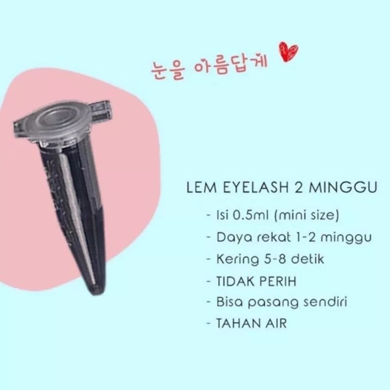 Jual LEM EYELASH GLUE 1-2 Minggu 0,5 ML / LEM BULU MATA EYELASH ...