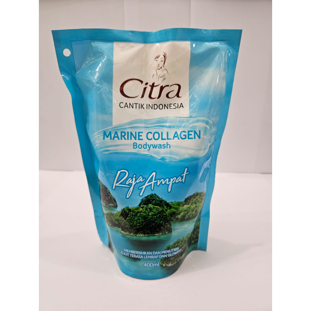 Jual Citra Body Wash Marine Collagen Raja Ampat Sabun Mandi Cair 400 ML ...
