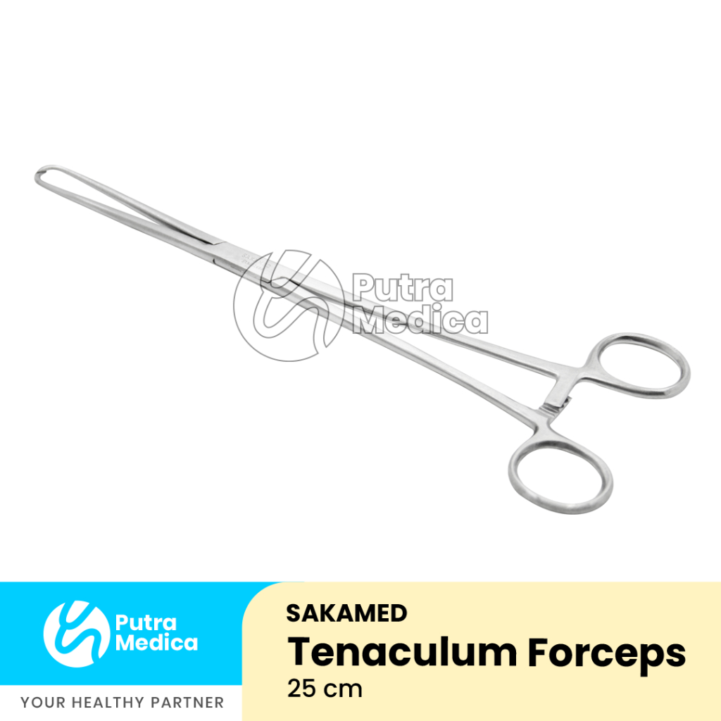 Jual Sakamed Tenaculum Forcep 25cm / Uterine Tenakulum Bedah IUD Obgyn ...