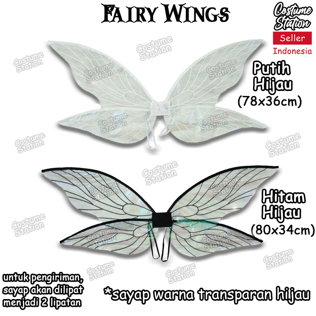 Jual Fairy Wings / Sayap Peri Malaikat Hutan Aksesoris Pesta Kostum ...