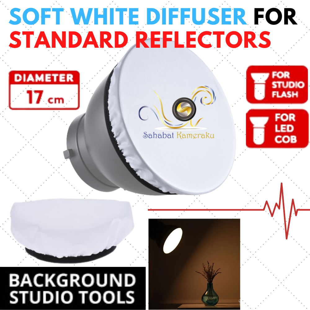 Jual Light Soft White Diffuser Kain untuk 7" 180mm 18cm Standar ...