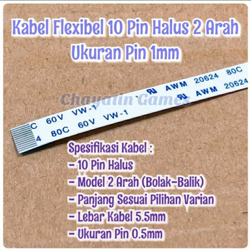 Jual Kabel Flexibel 10 Pin Halus 2 arah Panjang sesuai Varian - Ukuran ...