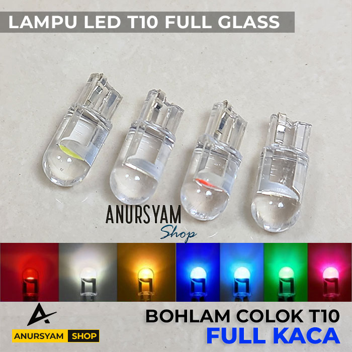 Jual Lampu Led T10 Full Glass / Bohlam Colok T10 Full Kaca | Shopee ...