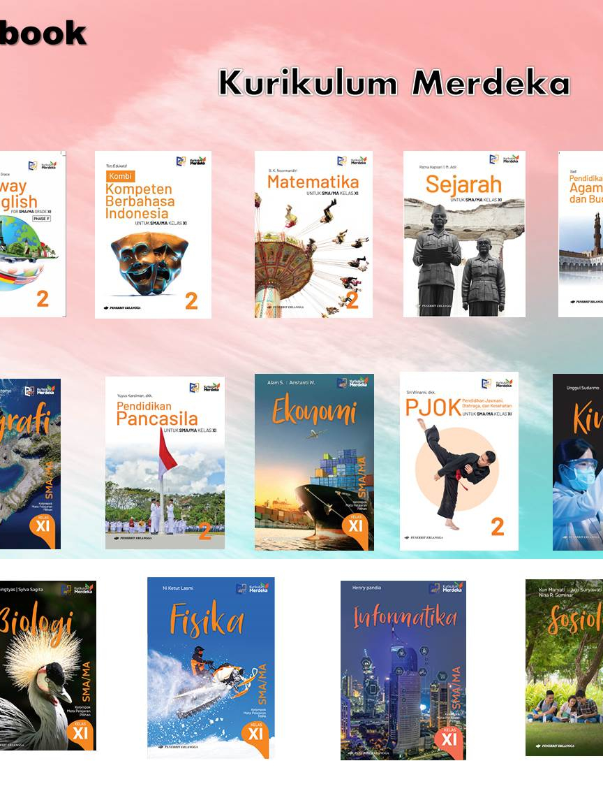 Jual Buku Penerbit Erlangga SMA Kelas 11 - Kurikulum Merdeka - Matematika, Pathway, PAI, Sejarah ...