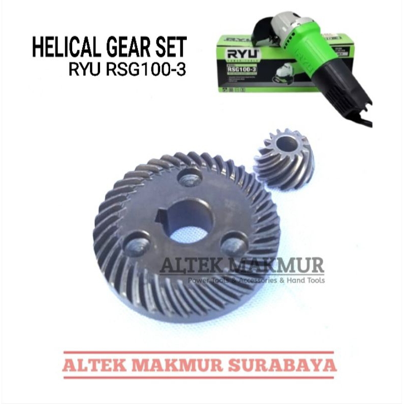 Jual Sparepart Helical Gear RYU RSG 100-3 / RSG 100-4 / Ger Gir Gerinda ...
