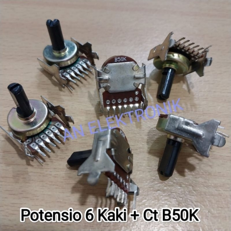 Jual Potensio 6 Kaki Lurus + Ct B50K | Shopee Indonesia