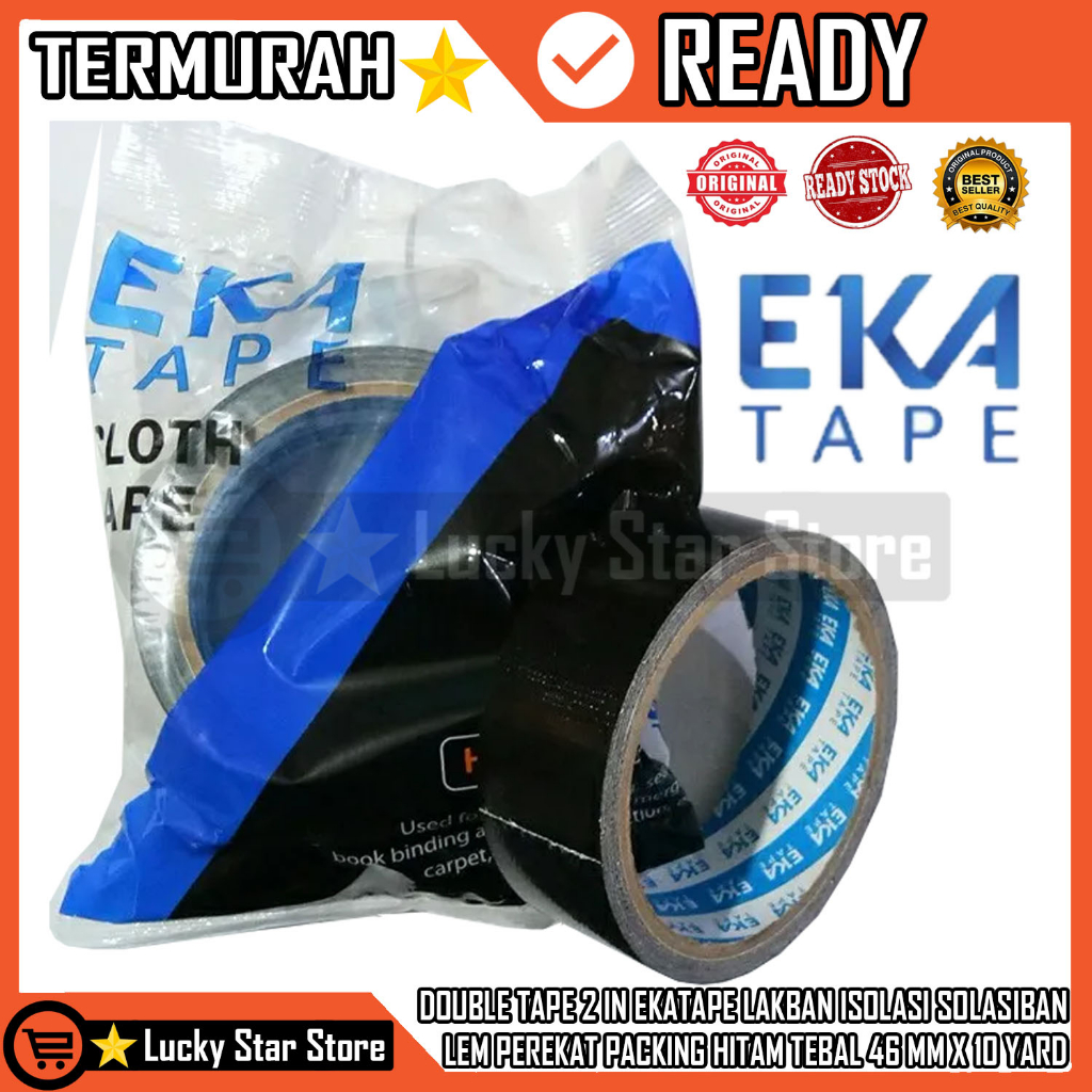 Jual Solatip Selotip Lakban Hitam 46 Mm X 10 Yard 2 Inch Sikatape ...