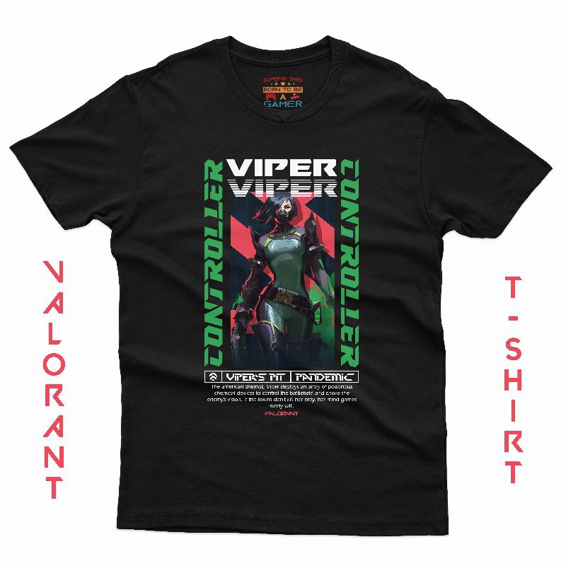 Jual Kaos Game Valorant Viper Controller Gaming Baju Distro Streetwear ...
