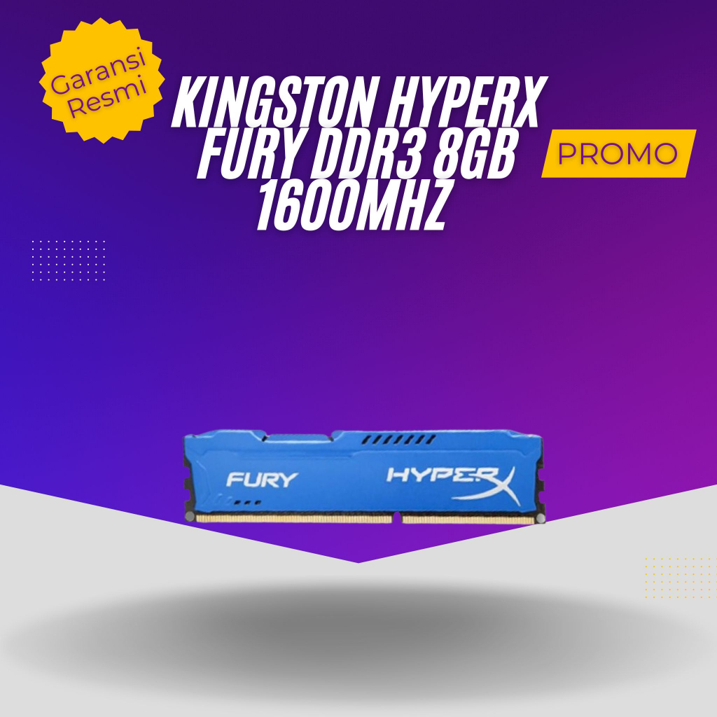 Jual KINGSTON HYPERX FURY DDR3 8GB 1600MHZ | Shopee Indonesia