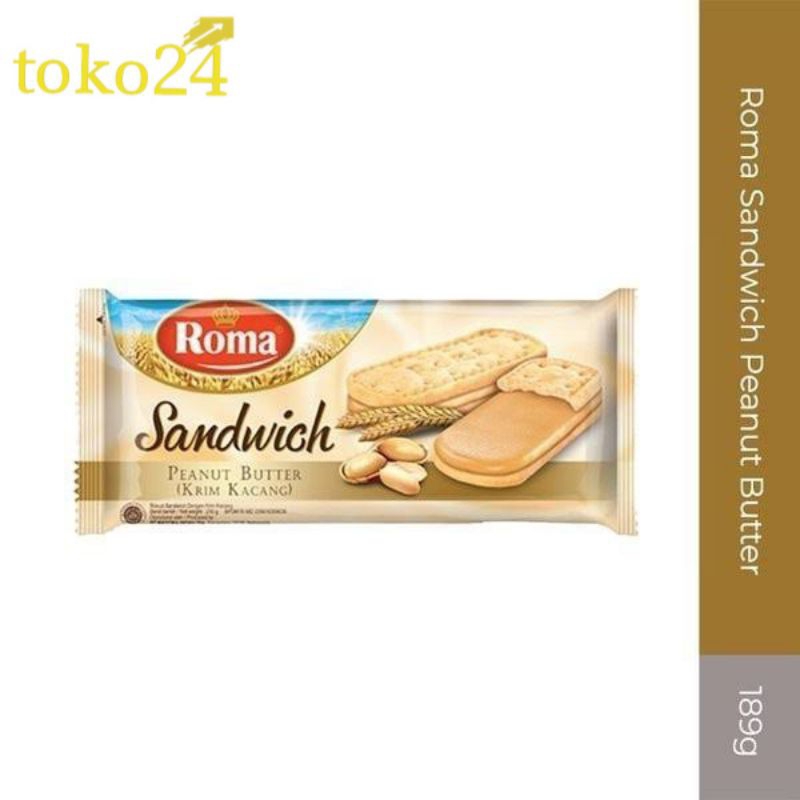 Jual Roma Sandwich Peanut Butter 206 gr | Shopee Indonesia