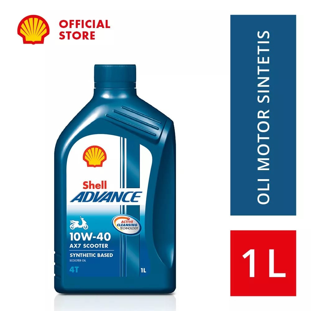 Jual OLI SHELL ADVANCE 4T AX7 MATIC 10W-40 1Liter | Shopee Indonesia