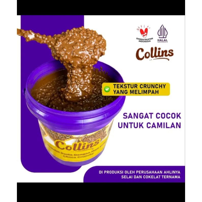 Jual COLLINS CHOCO CRUNCHY 1KG | COKLAT VIRAL TERLARIS | COKLAT COLLINS ...