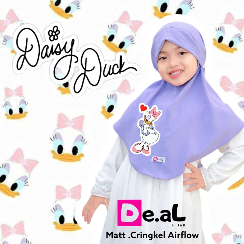 Jual ARJUNA HIJAB INSTAN CRINKLE LESTY DAISY DUCK ORI DE.AL HIJAB ...