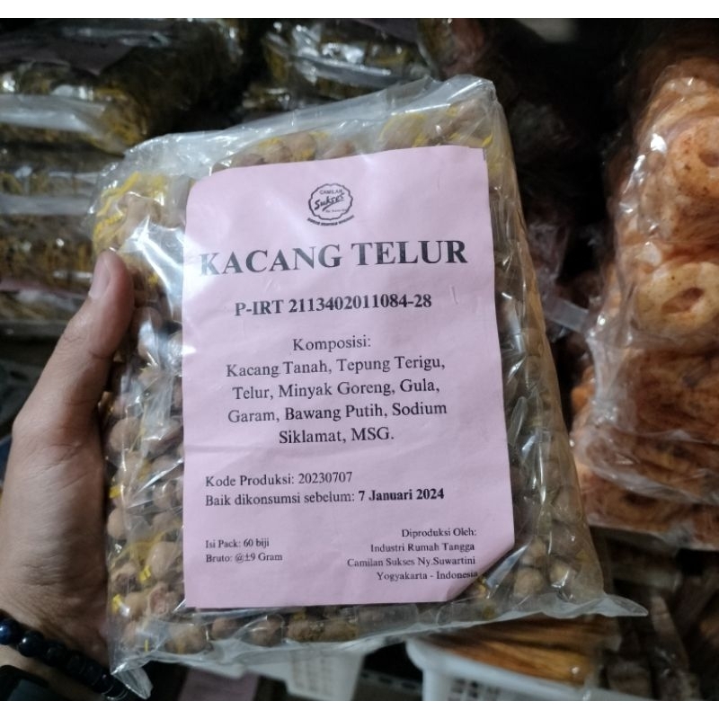 Jual KACANG TELOR / TELUR CAMILAN SUKSES KEMASAN MINI (1 PACK ISI 60 X ...