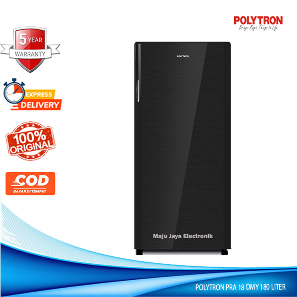 Jual Kulkas 1 Pintu POLYTRON PRA 18 DMY GAGANG Glass Door 180 Ltr Ice ...