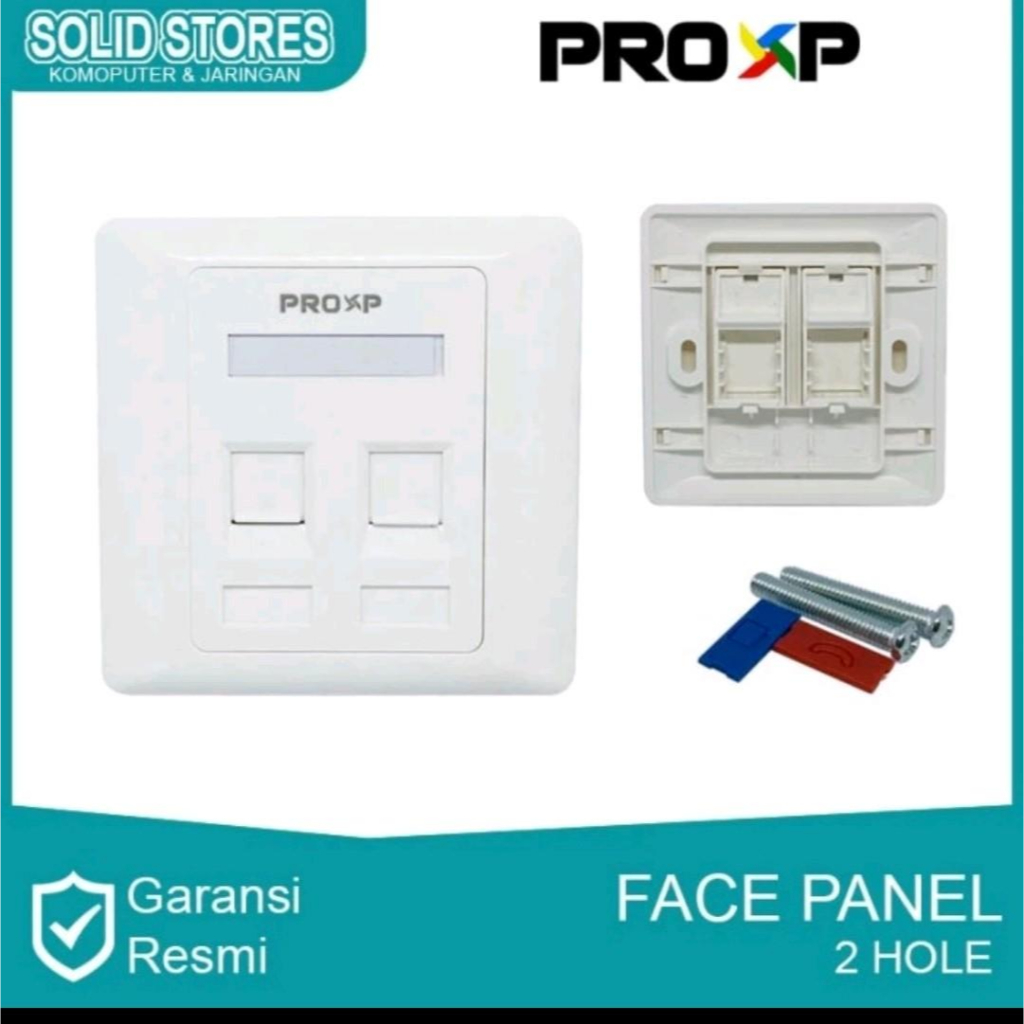 Jual PROXP face plate / Face panel 2 hole | Shopee Indonesia