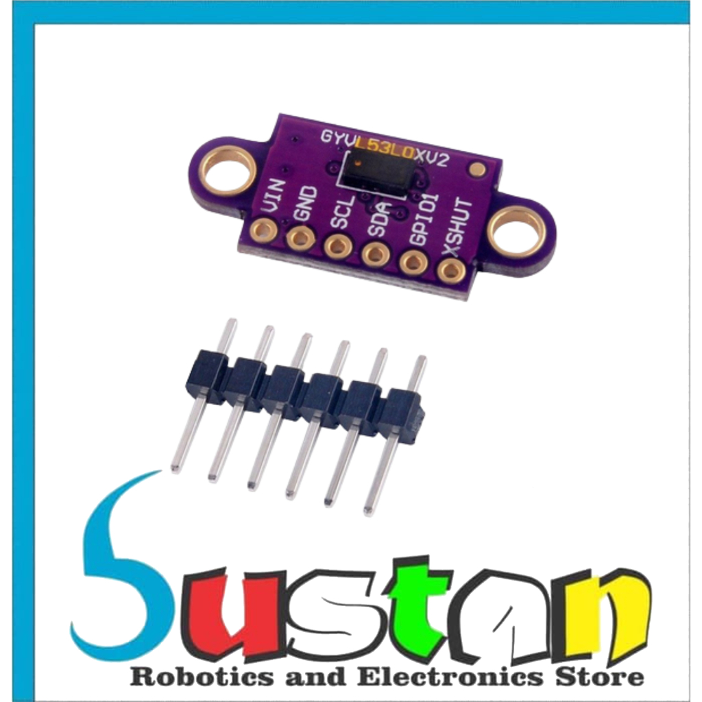 Jual VL53L0X V2 LASER RANGE MODULE TIME OF FLIGHT SENSOR JARAK LASER ...