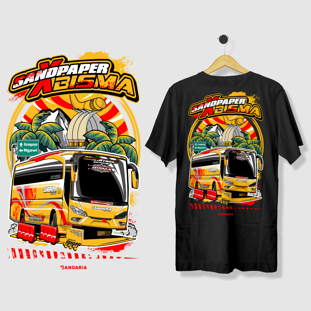 Jual KAOS BUS SANDPAPER "BISMA" | Shopee Indonesia