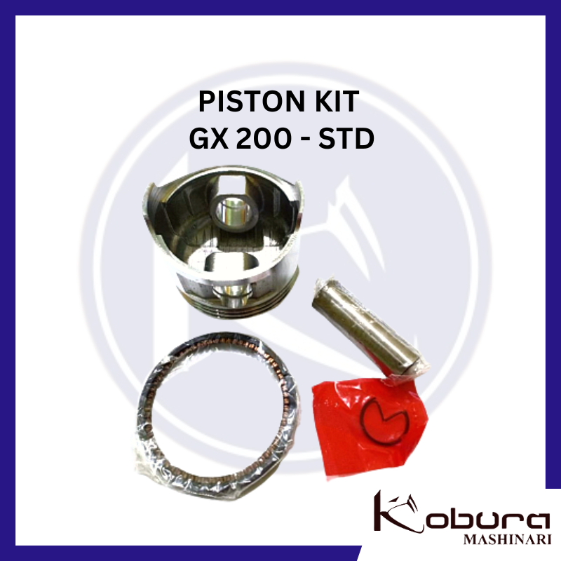Jual Piston Kit Assy Engine GX 200 STD Piston Complete Ring Set Mesin Bensin Tipe GX 200 ...