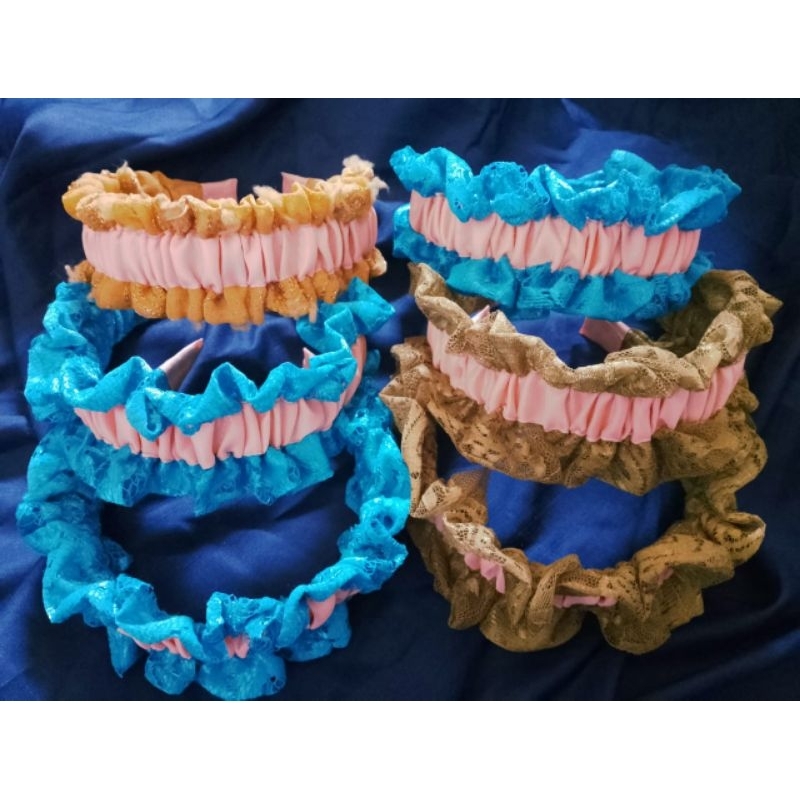 Jual Bando scrunchie /bando ruffle / bando korea / bando brukat ...