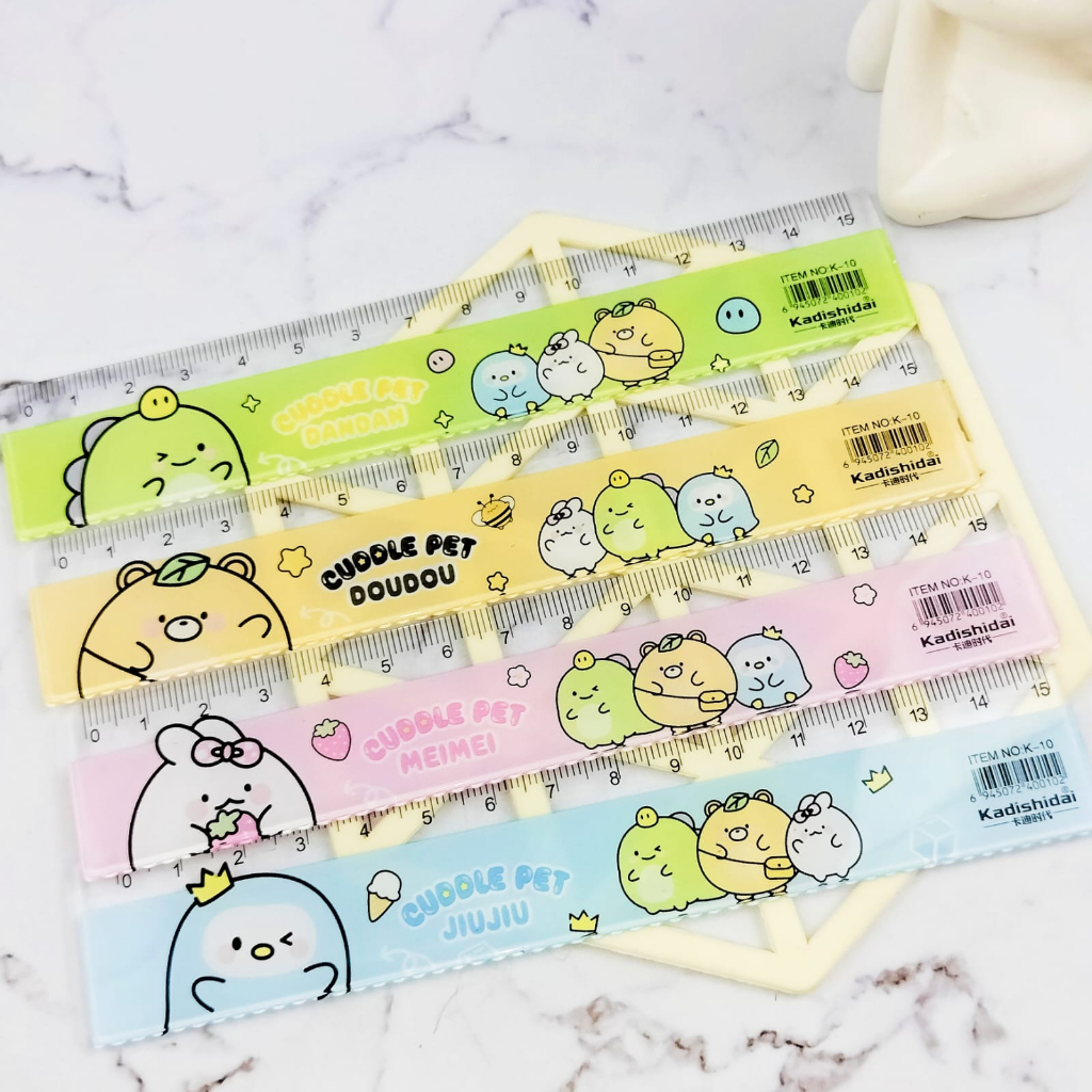 Jual Penggaris 15 CM Kartun Animal Mini Lucu Unik / Ruler Karakter ...