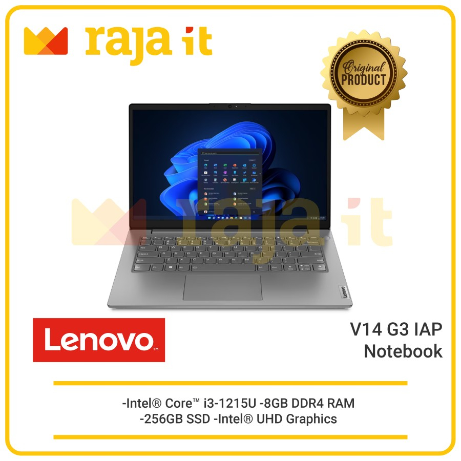 Jual LENOVO Laptop V14-G3-IAP / I3-1215U / 8GB / 256GB / Win11 82TS00AMID | Shopee Indonesia