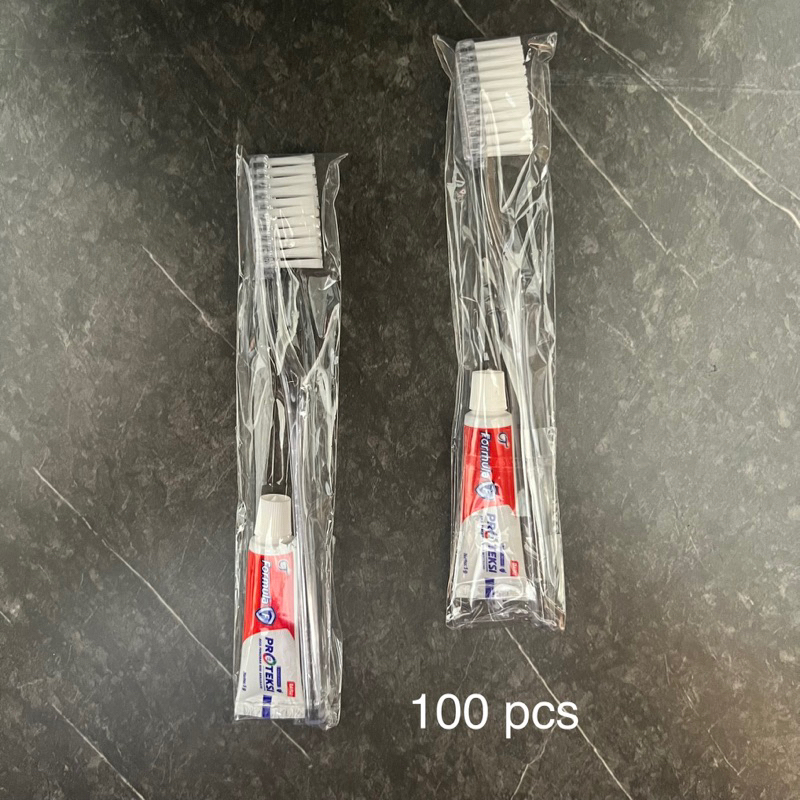 Jual Dental kit / Sikat gigi hotel kristal odol formula 5gr BPOM 100pcs ...