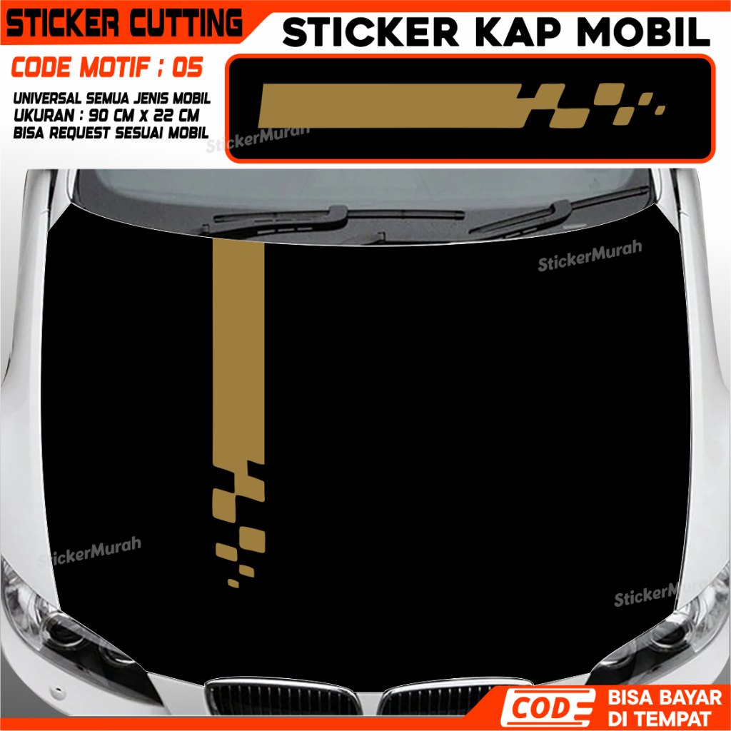 Jual CUTTING STICKER KAP MESIN MOTIF MOBIL STICKER KAP MESIN MOBIL ...