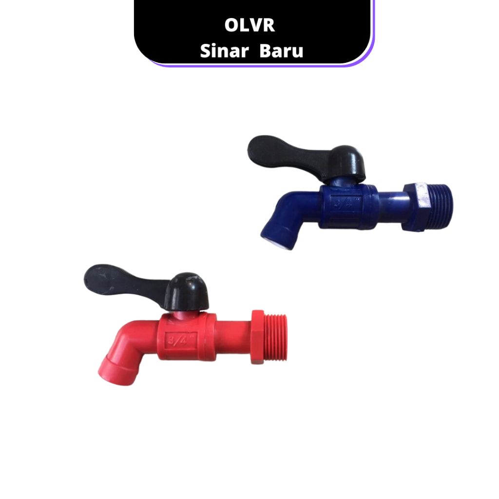 Jual Kran Tembok PVC Narita Besar 1/2 inch, 3/4 inch | Shopee Indonesia