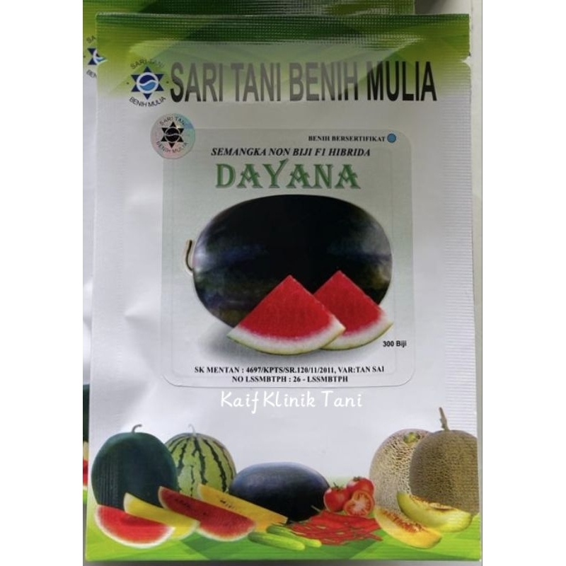 Jual Benih Semangka DAYANA F1 isi 300 biji - Semangka Hibrida Non Biji ... Jual Benih Semangka DAYANA F1 isi 300 biji - Semangka Hibrida Non Biji ...