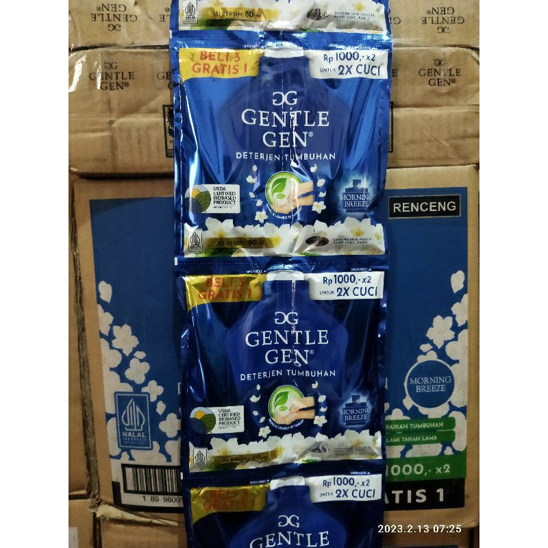 Jual GENTLE GENT DETERJEN CAIR RENCENG/ POUCH | Shopee Indonesia