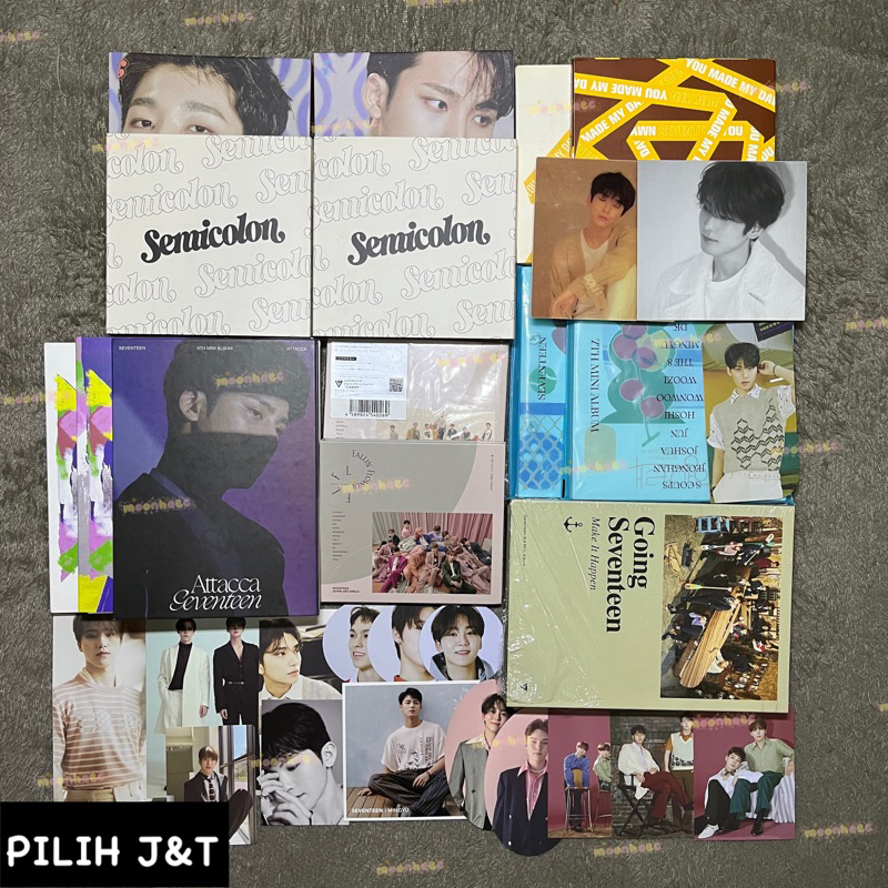 Jual [PILIH J&T] album photocard seventeen svt semicolon ymmd attacca ...