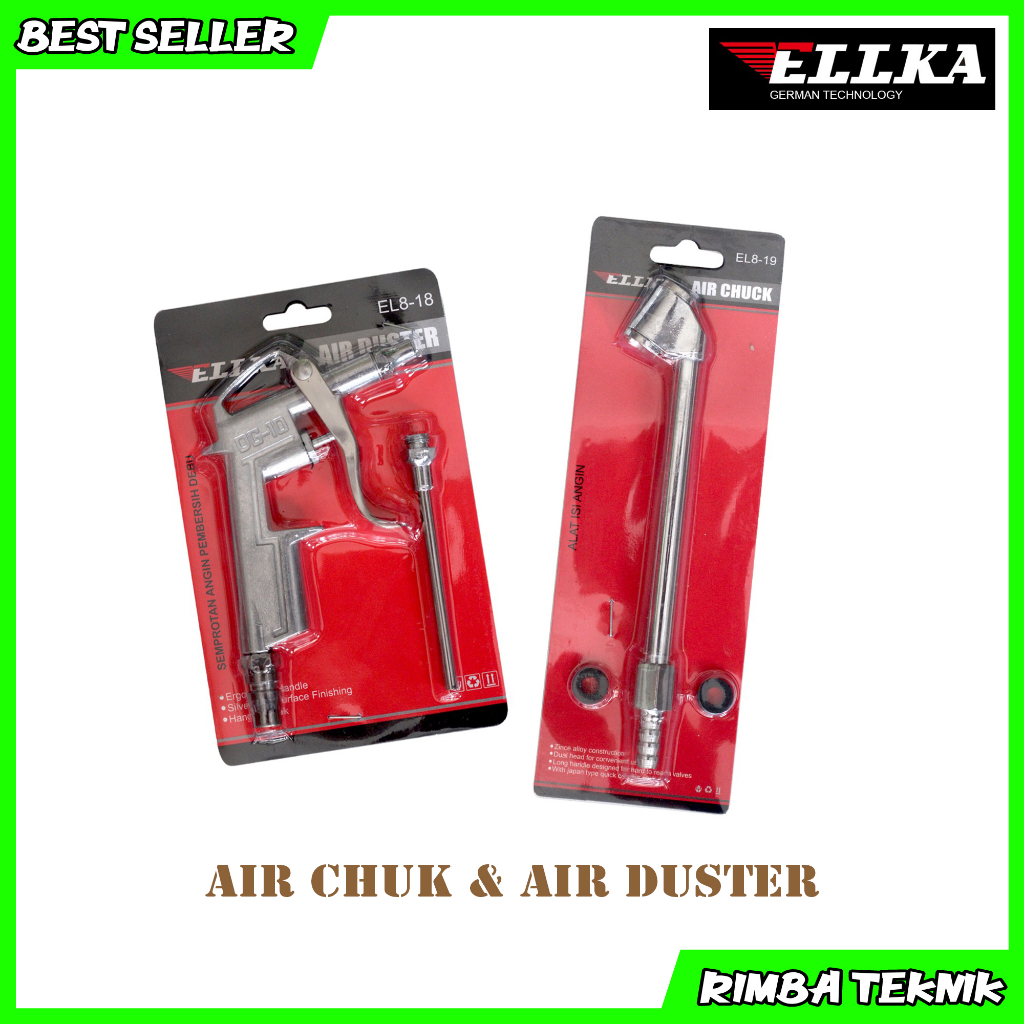 Jual PAKET HEMAT !!! Air Chuck + Air Duster Alat Pengisi Angin Ban Motor Mobil 2 Kepala Coupler ...